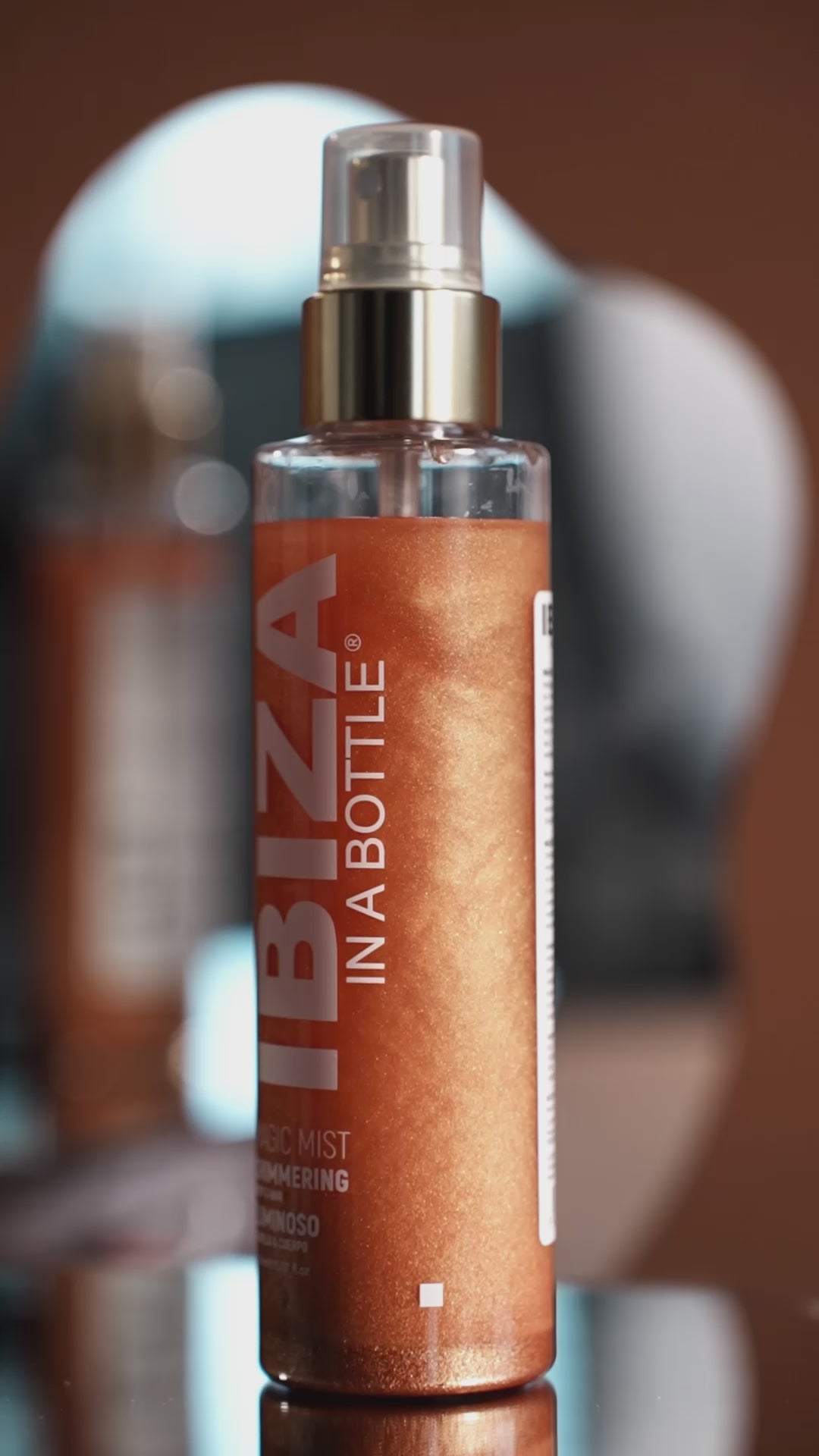 IBIZA MAGIC MIST Micro-Gold Shimmering Body & Hair Mist Pure Aloe Vera ...
